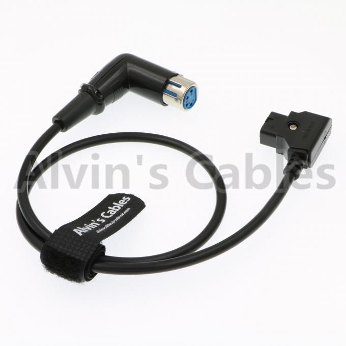 D Tap To XLR 4 Pin Right Angle Camera Power Cable For Sony RED Cameras ...