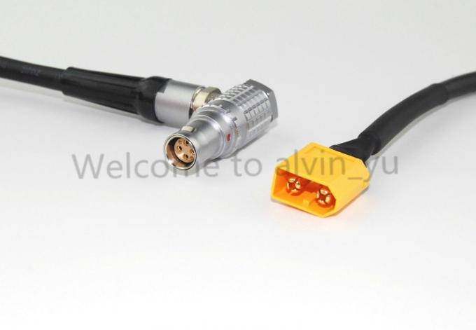 XT60 to 1B 6 Pin Right Angle Female Power Cable for Red Scarlet Epic
