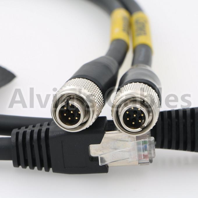 Sony RCP RJ45 Cat6 M12 Cable Assembly Flexible Original Hirose 8 Pin ...