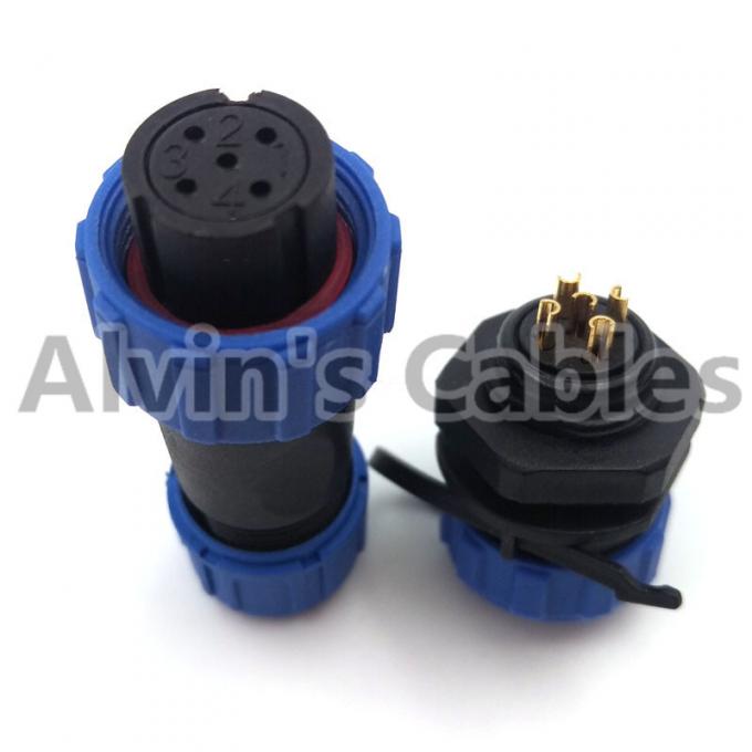 SP13 Series Aviation Connector , Waterproof Electrical Connectors ...