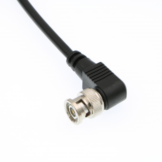 HD SDI Coiled Camera Power Extension Cable Right Angle BNC To Right ...