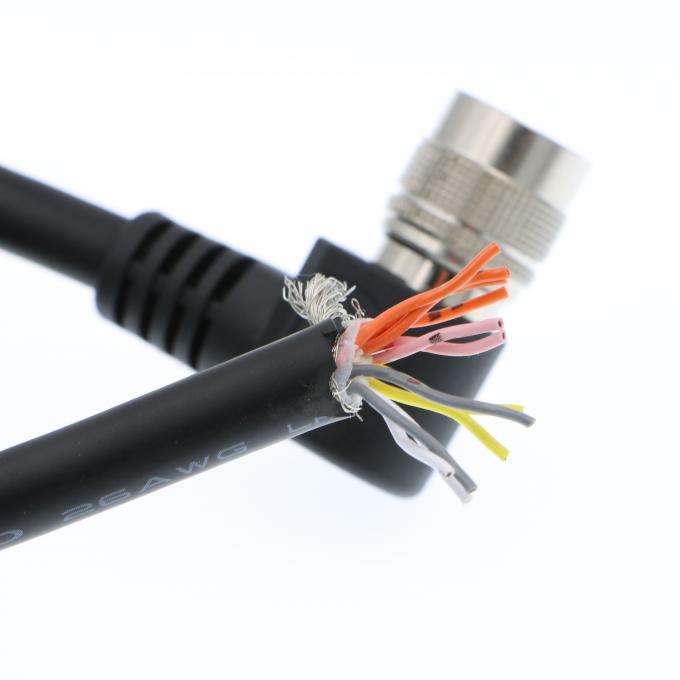 12 Pin Hirose Right Angle Female to Open End Shield Cable for Sony ...