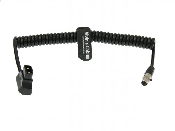 Alvin's Cables TV Logic Monitor Power Cable D Tap to Mini XLR 4 Pin Female for ARRI RED Camera