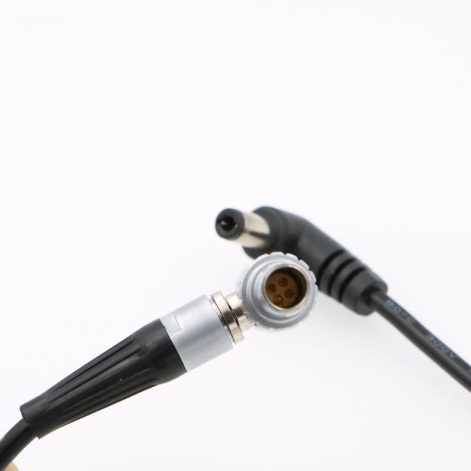 Lemo 4 Pin Male Connector To Right Angle DC Power Cable For Teradek