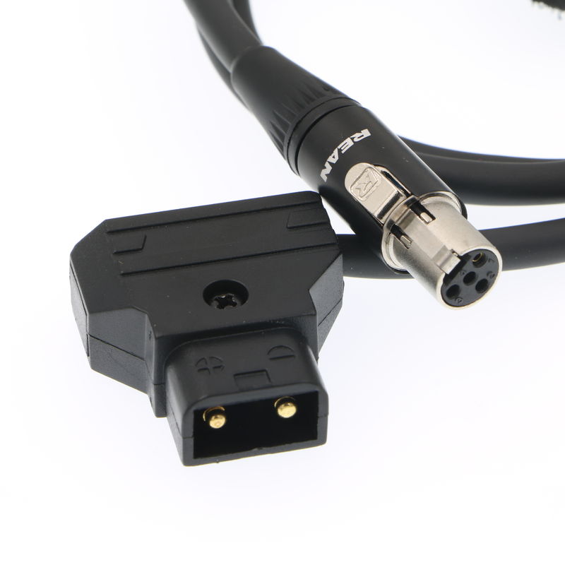 Alvin's Cables 12V TV Logic Monitor Power Cable Neutrik Mini XLR 4 Pin Female to D Tap for ...