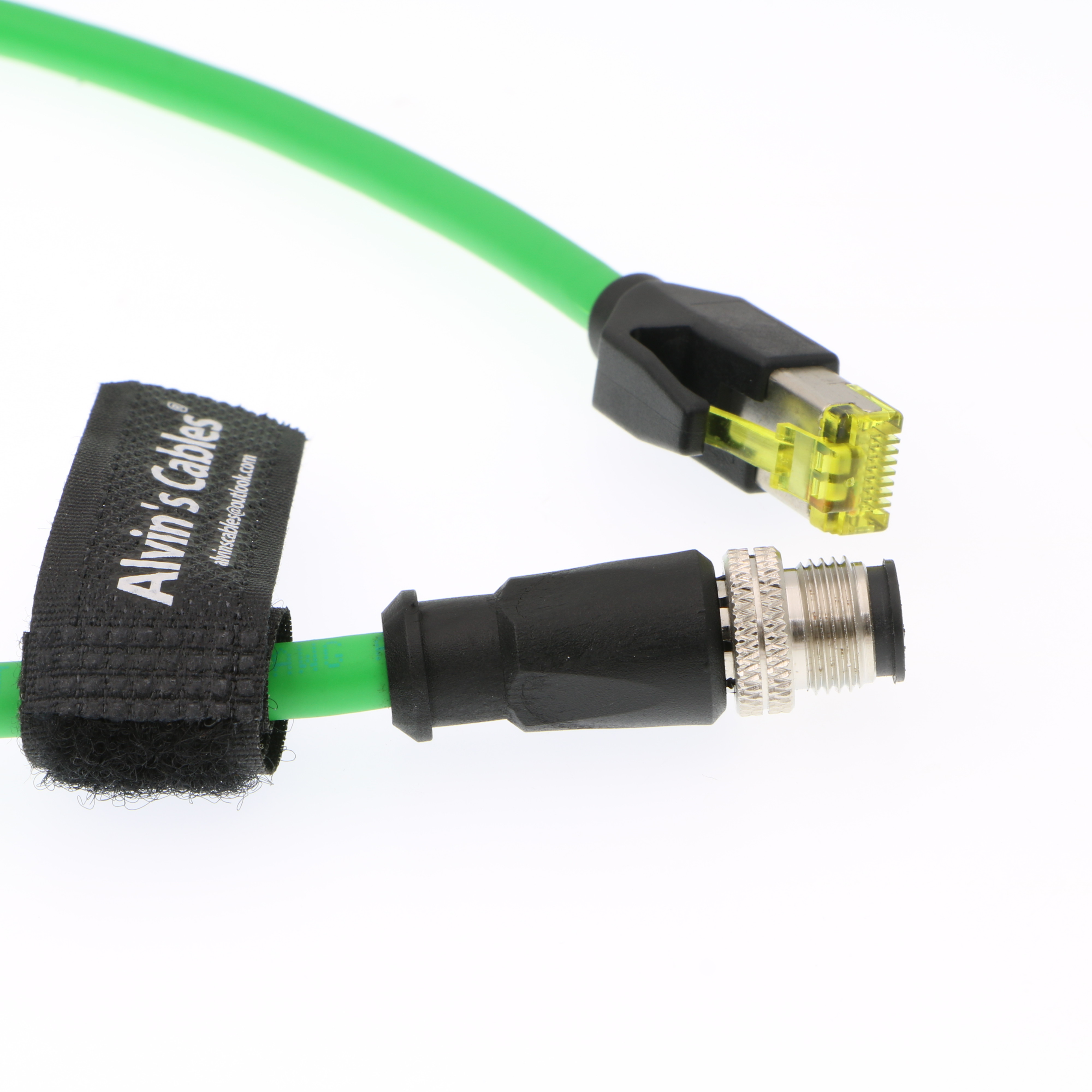 M12 4 Pin To RJ45 Industrial Ethernet Cable 4 Position D Coded Network