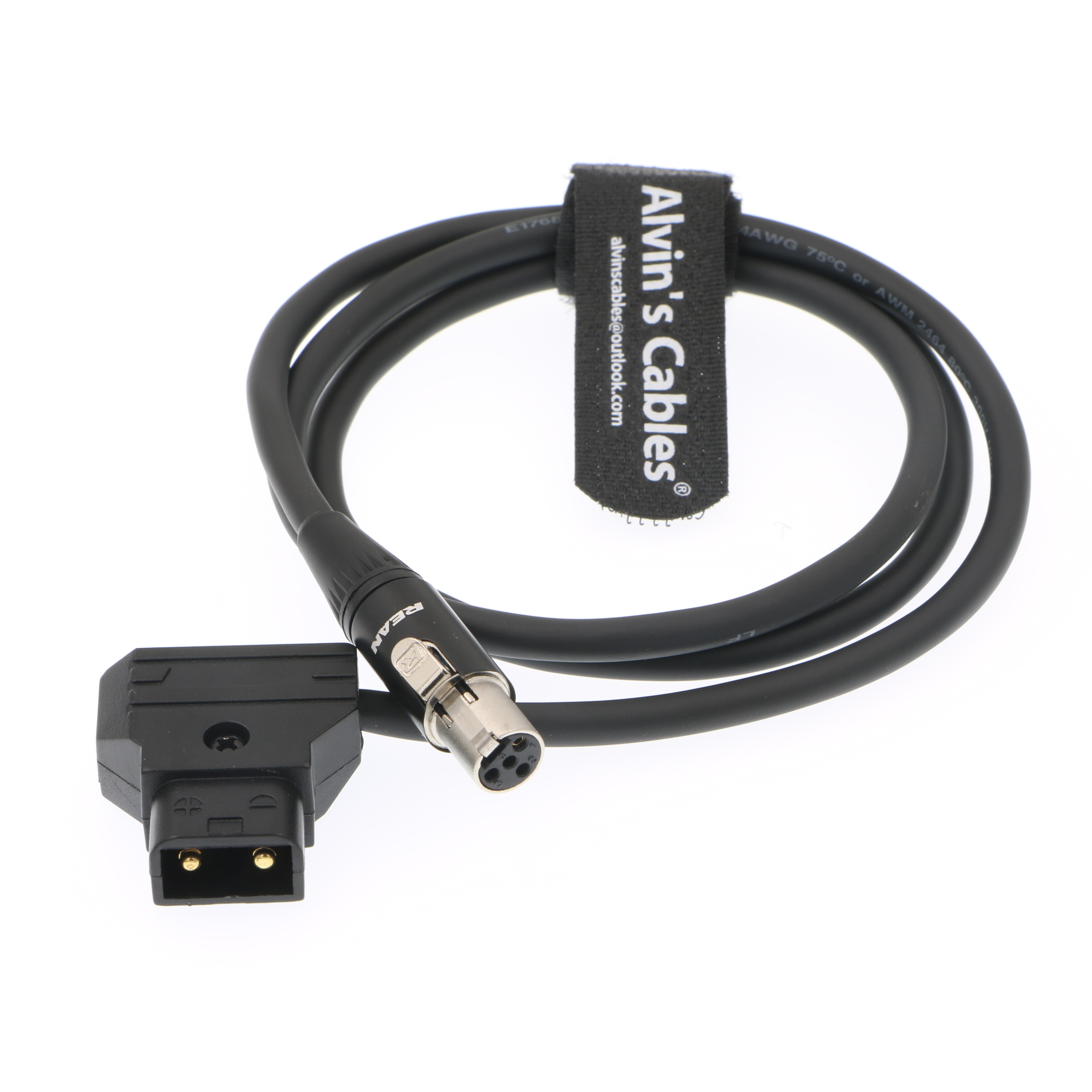 Alvin's Cables 12V TV Logic Monitor Power Cable Neutrik Mini XLR 4 Pin ...