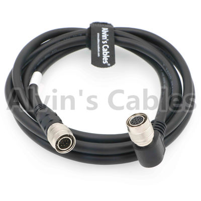 Coaxial 12 Pin Hirose Male To Female Cable Analog Camera Cable High Flex